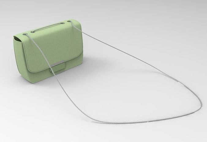 Chain Strap Shoulder Bag 3D model | CGTrader