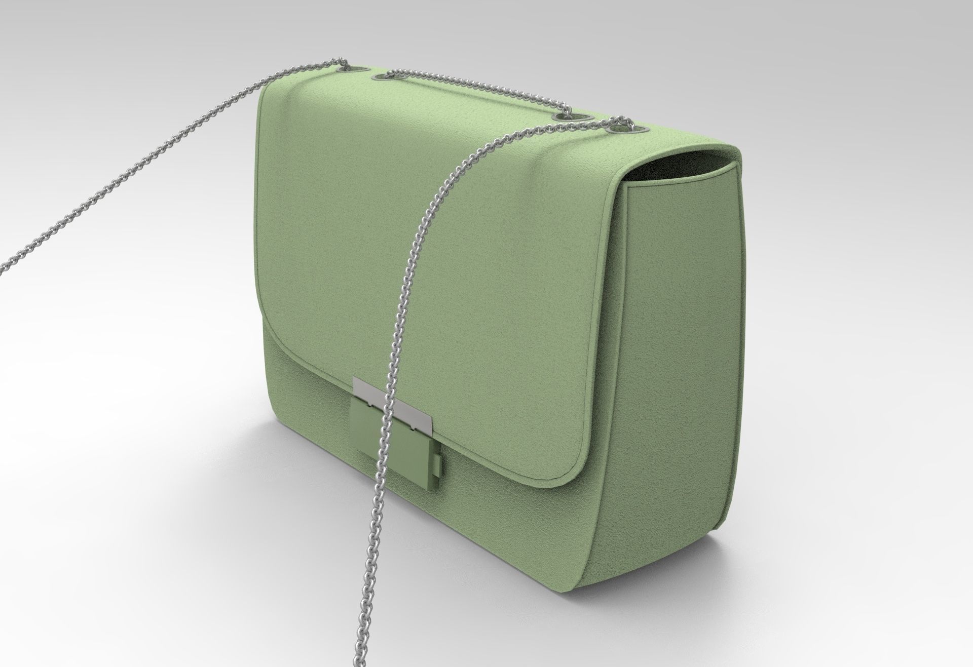 Chain Strap Shoulder Bag 3D model | CGTrader