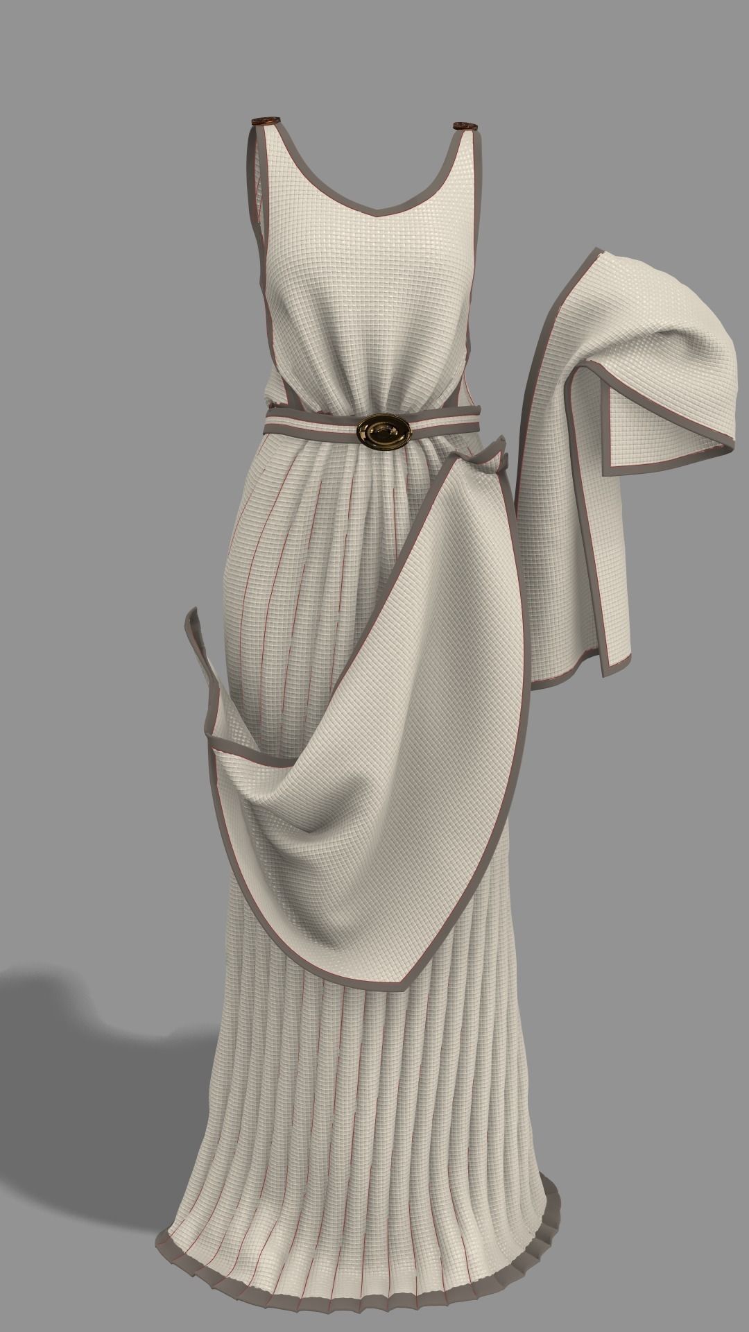 3D model Ancient Greek Fashion Dress VR / AR / low-poly | CGTrader