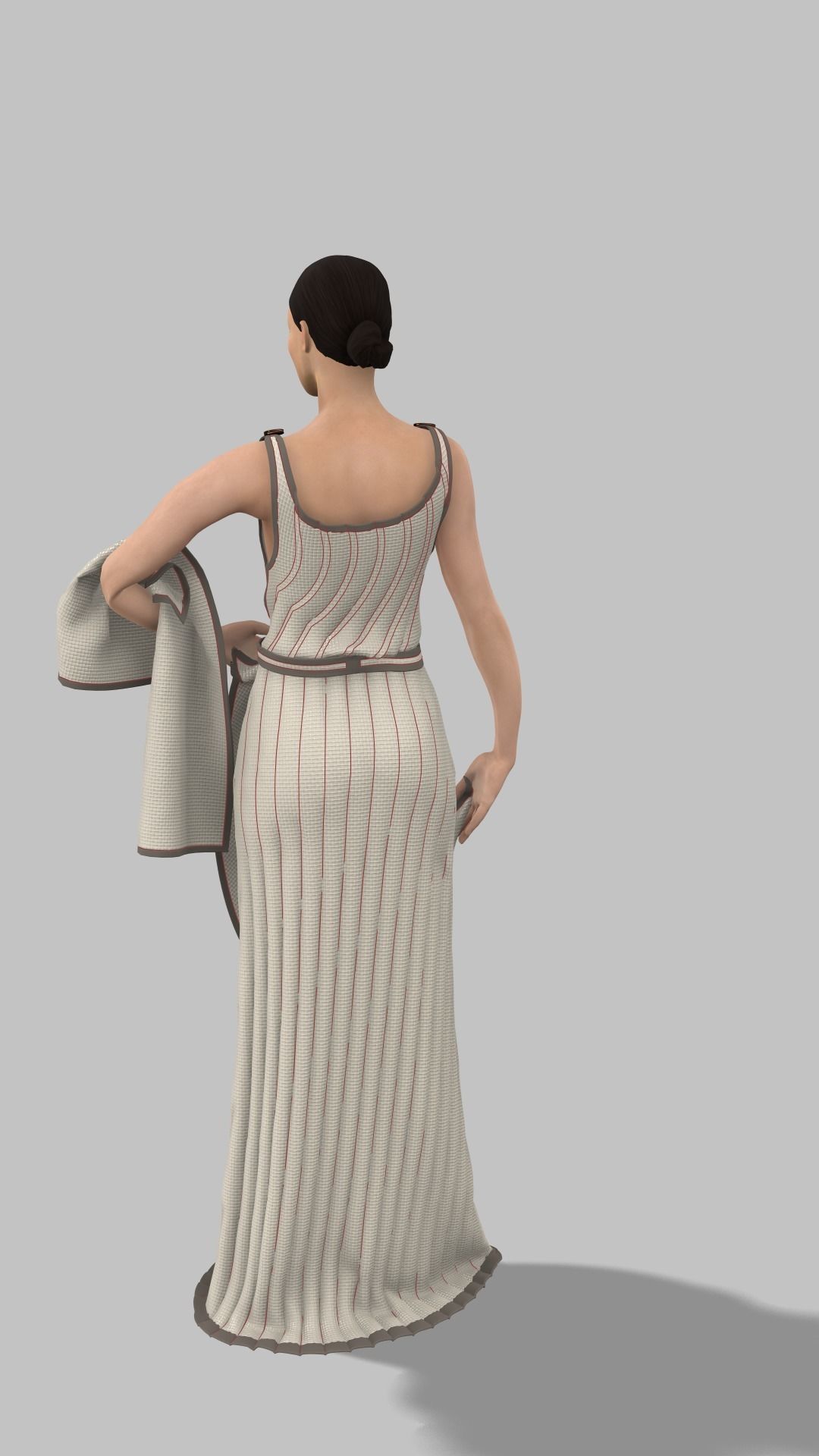 3D model Ancient Greek Fashion Dress VR / AR / low-poly | CGTrader