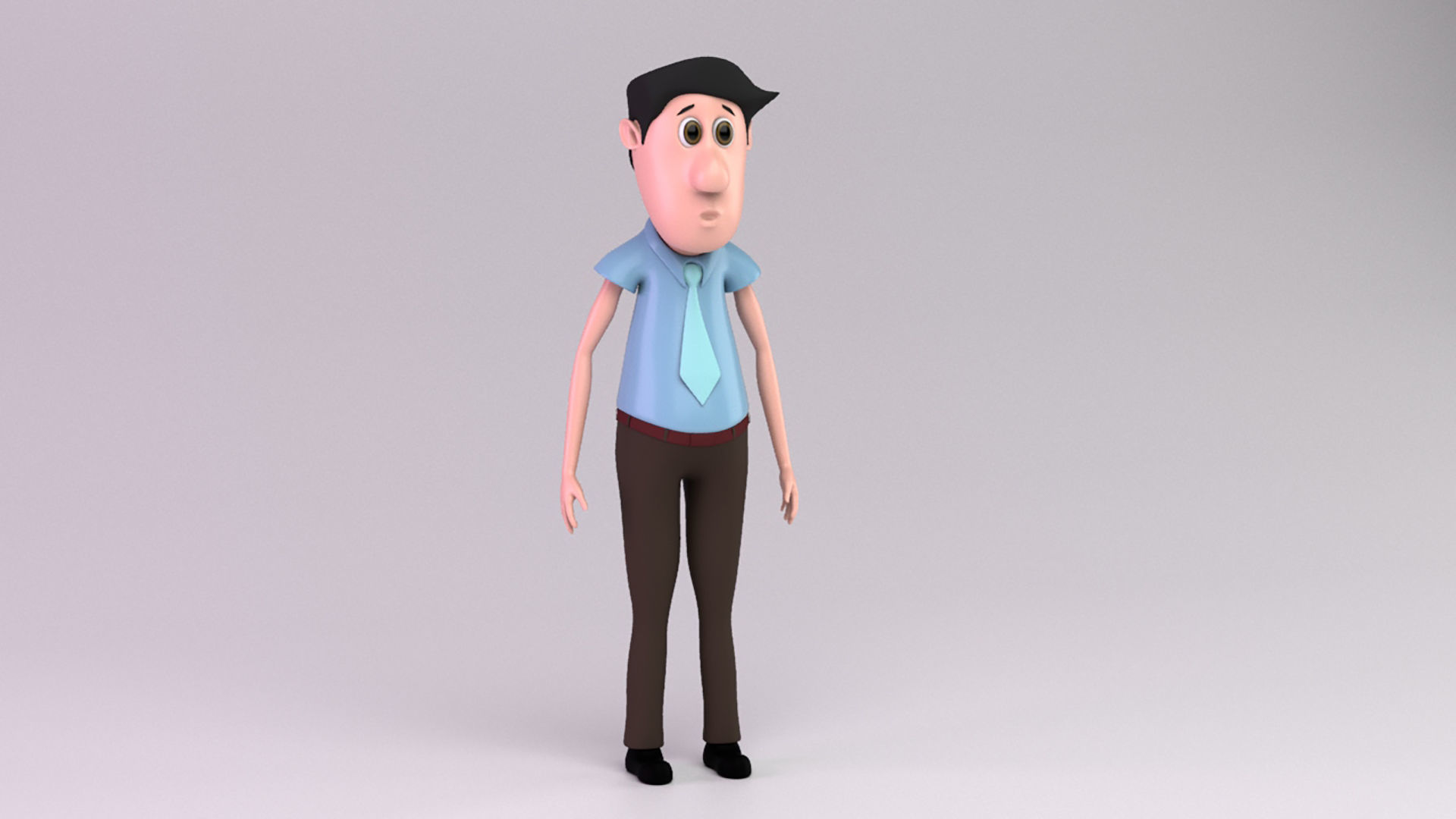 3D model 3d Cartoon man VR / AR / low-poly | CGTrader