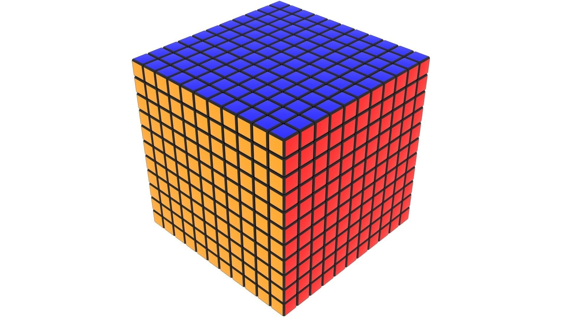 Rubiks Cube 11x11x11 Non Mixed 3d Model Cgtrader