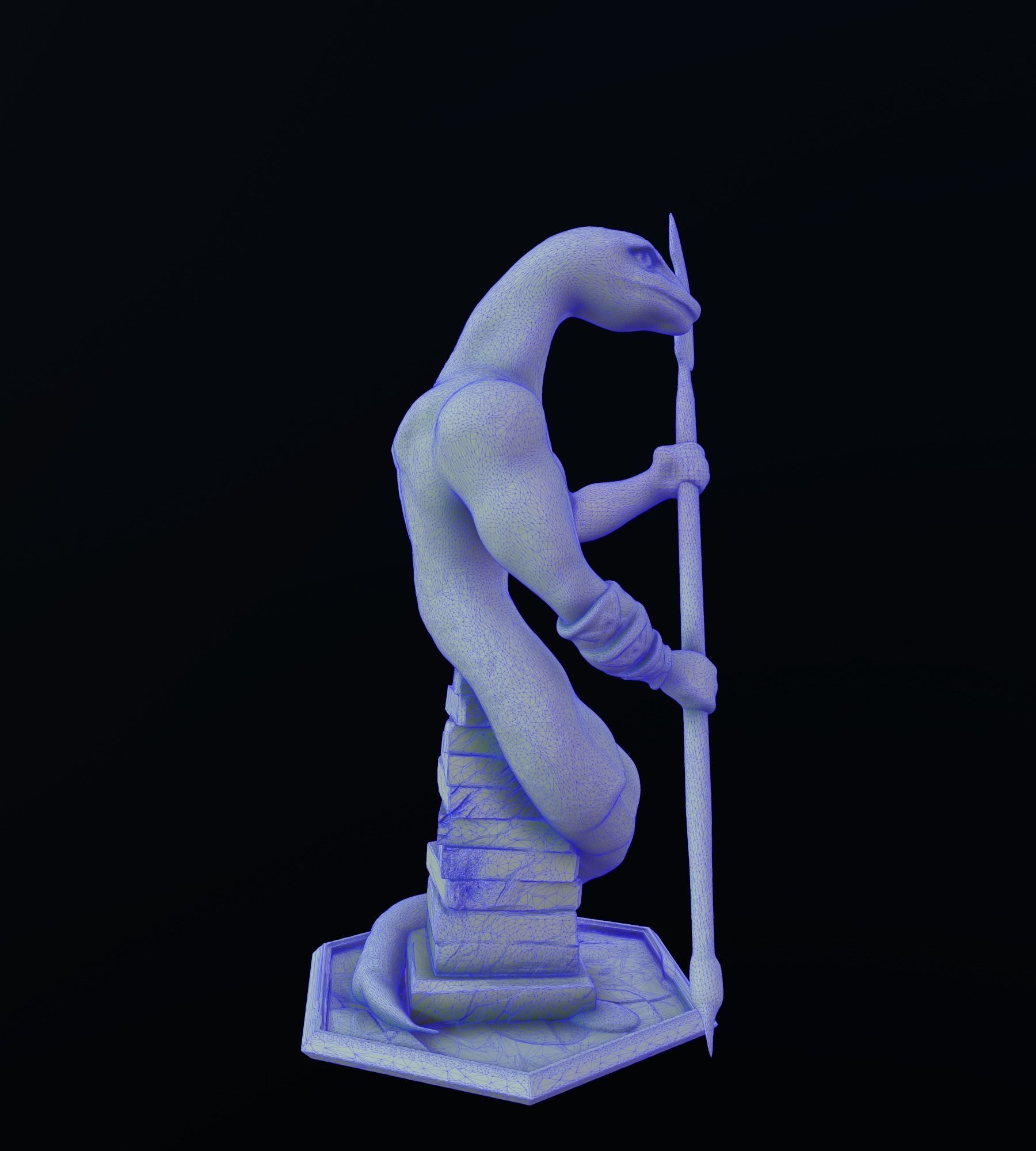Dungeons and Dragons Yuan-ti Abomination 3D print model 3D model 3D ...