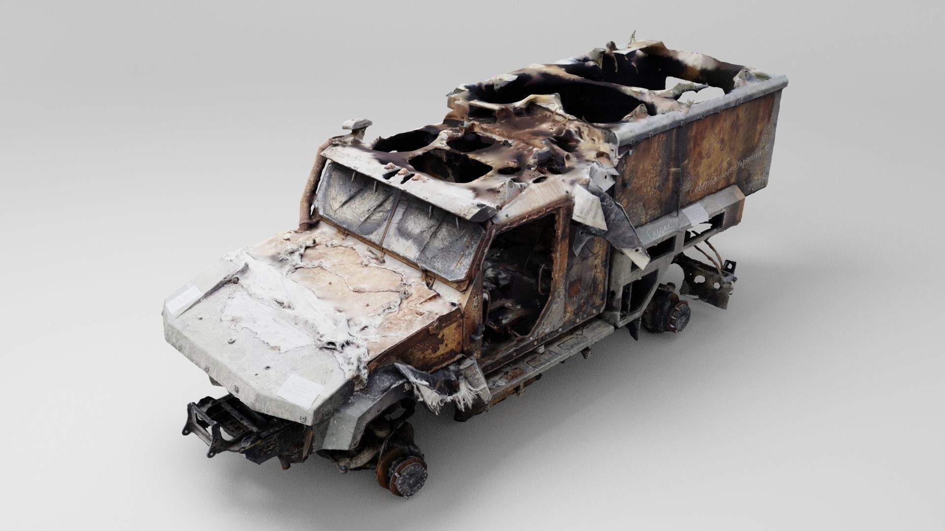 russian K-4386 Typhoon-VDV destroyed by Ukrainian army 3D model | CGTrader