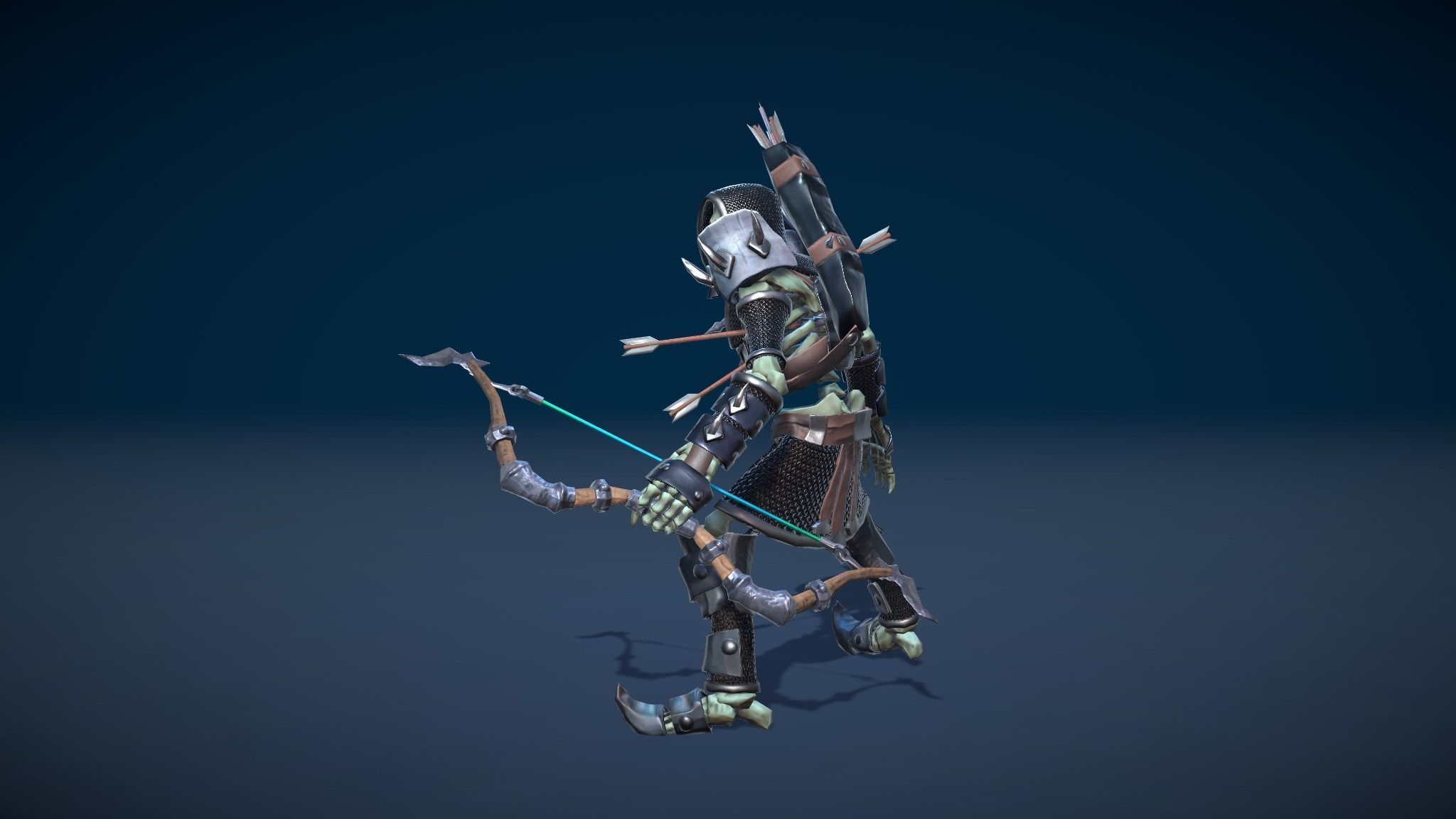 3D model Stylized Skeleton Archer VR / AR / low-poly | CGTrader