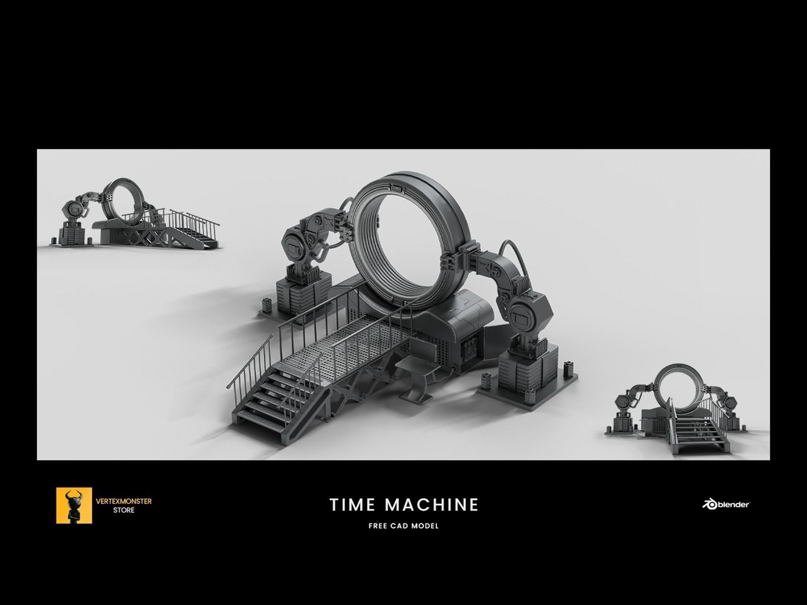 Time Machine free 3D model | CGTrader