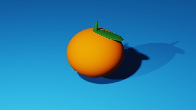 Orange free 3D model | CGTrader