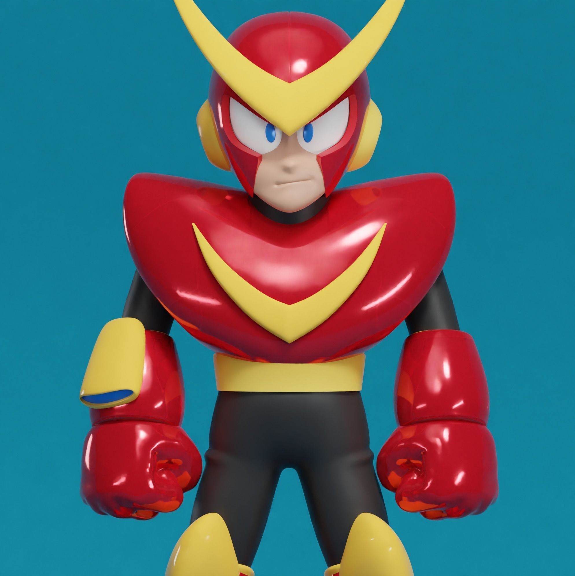 Quick Man Rockman Megaman 8bit famicom 3D model | CGTrader
