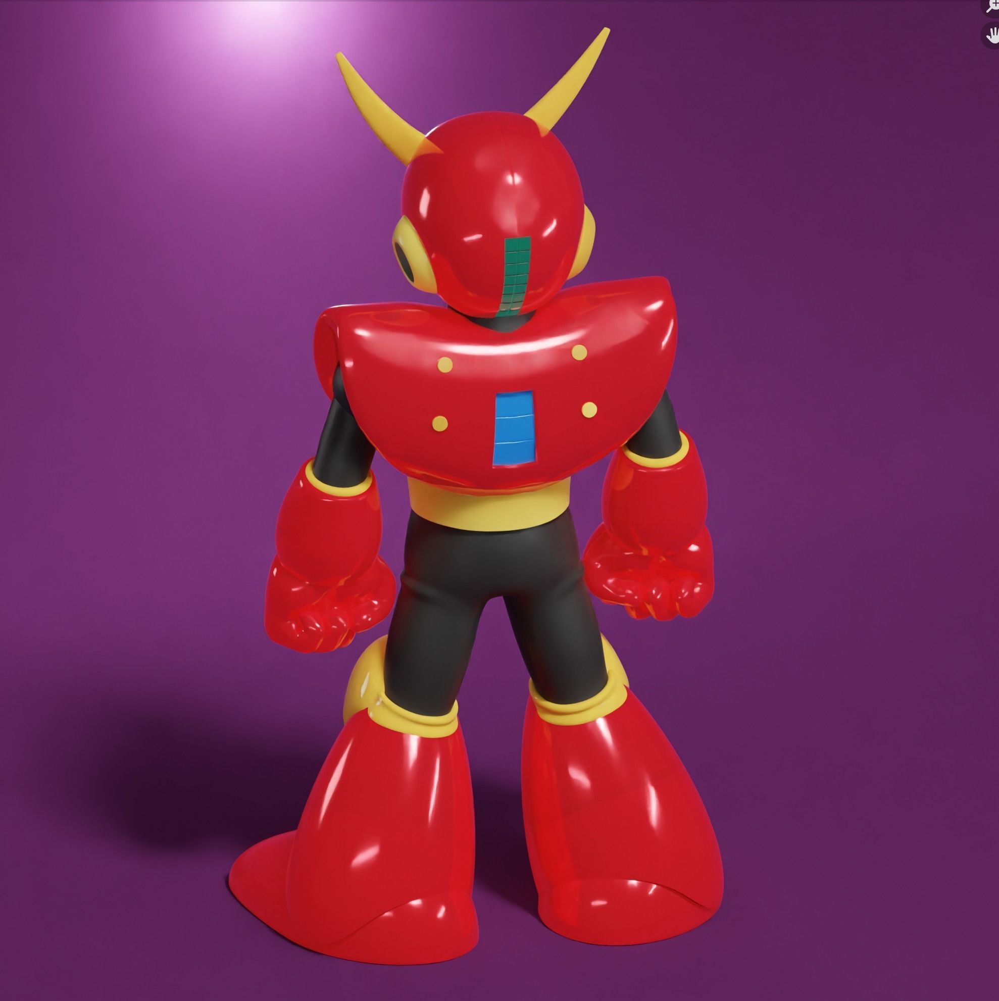 Quick Man Rockman Megaman 8bit famicom 3D model | CGTrader