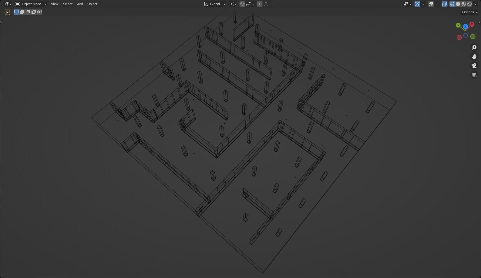 3D model Horror Maze Office Game Environment VR / AR / low-poly | CGTrader