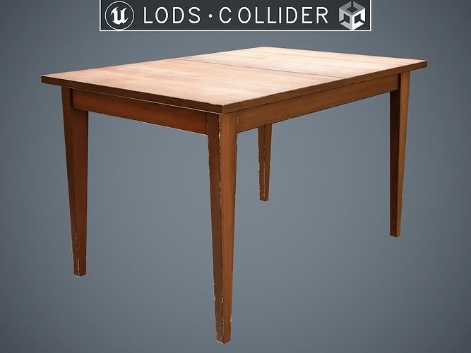 3D model Soviet Table Variant 1 Brown VR / AR / low-poly | CGTrader