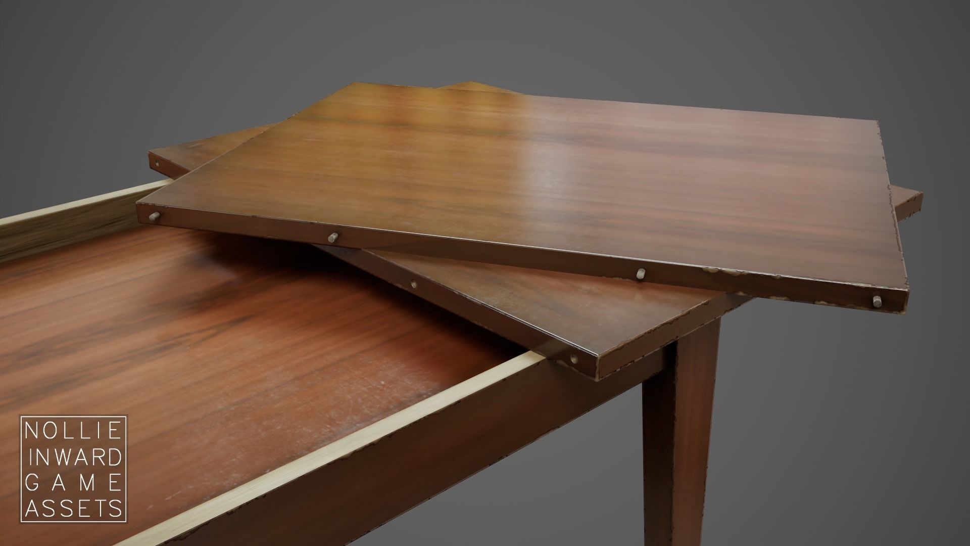 3D model Soviet Table Variant 1 Brown VR / AR / low-poly | CGTrader