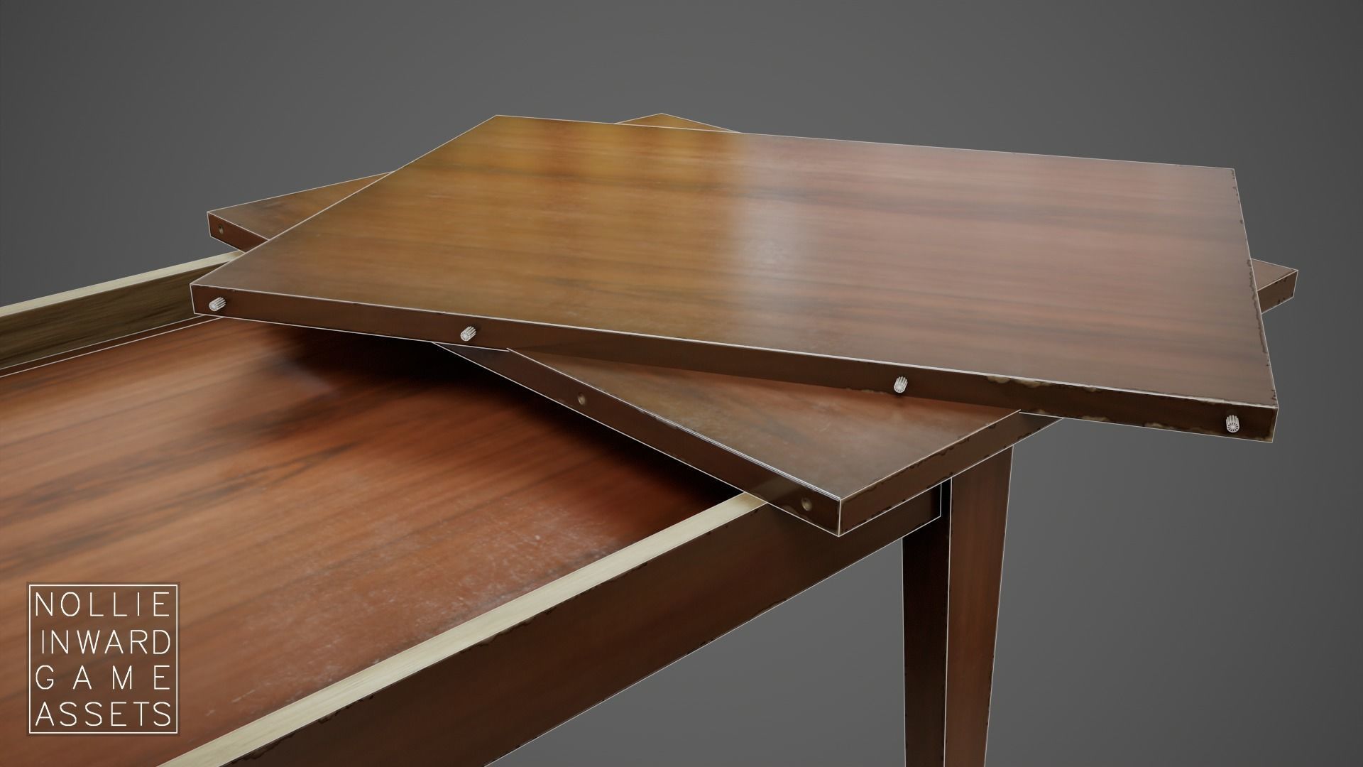 3D model Soviet Table Variant 1 Brown VR / AR / low-poly | CGTrader