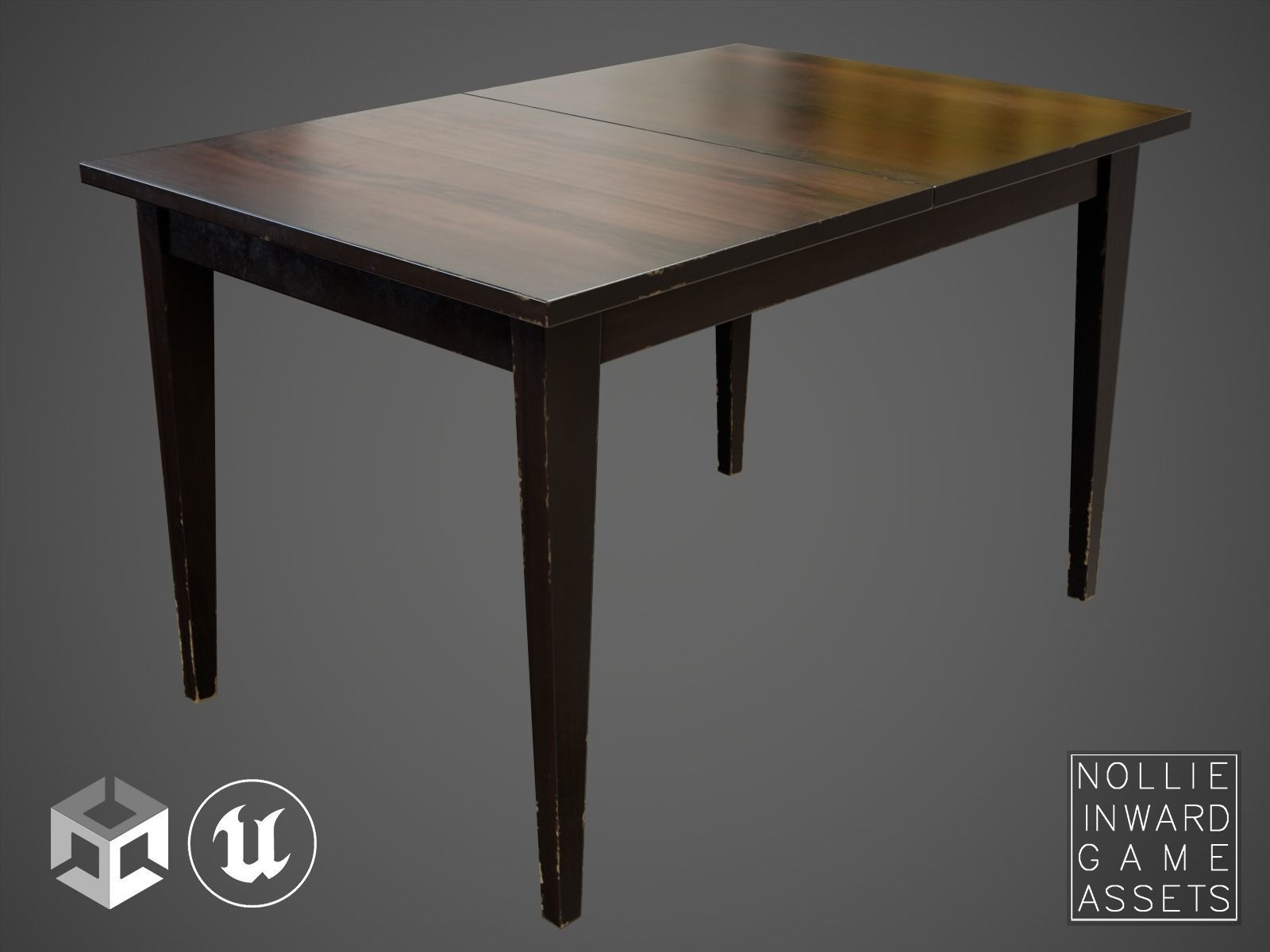 3D model Soviet Table Variant 1 Dark VR / AR / low-poly | CGTrader