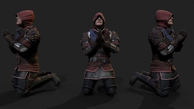 3D model Mercenary warrior VR / AR / low-poly | CGTrader