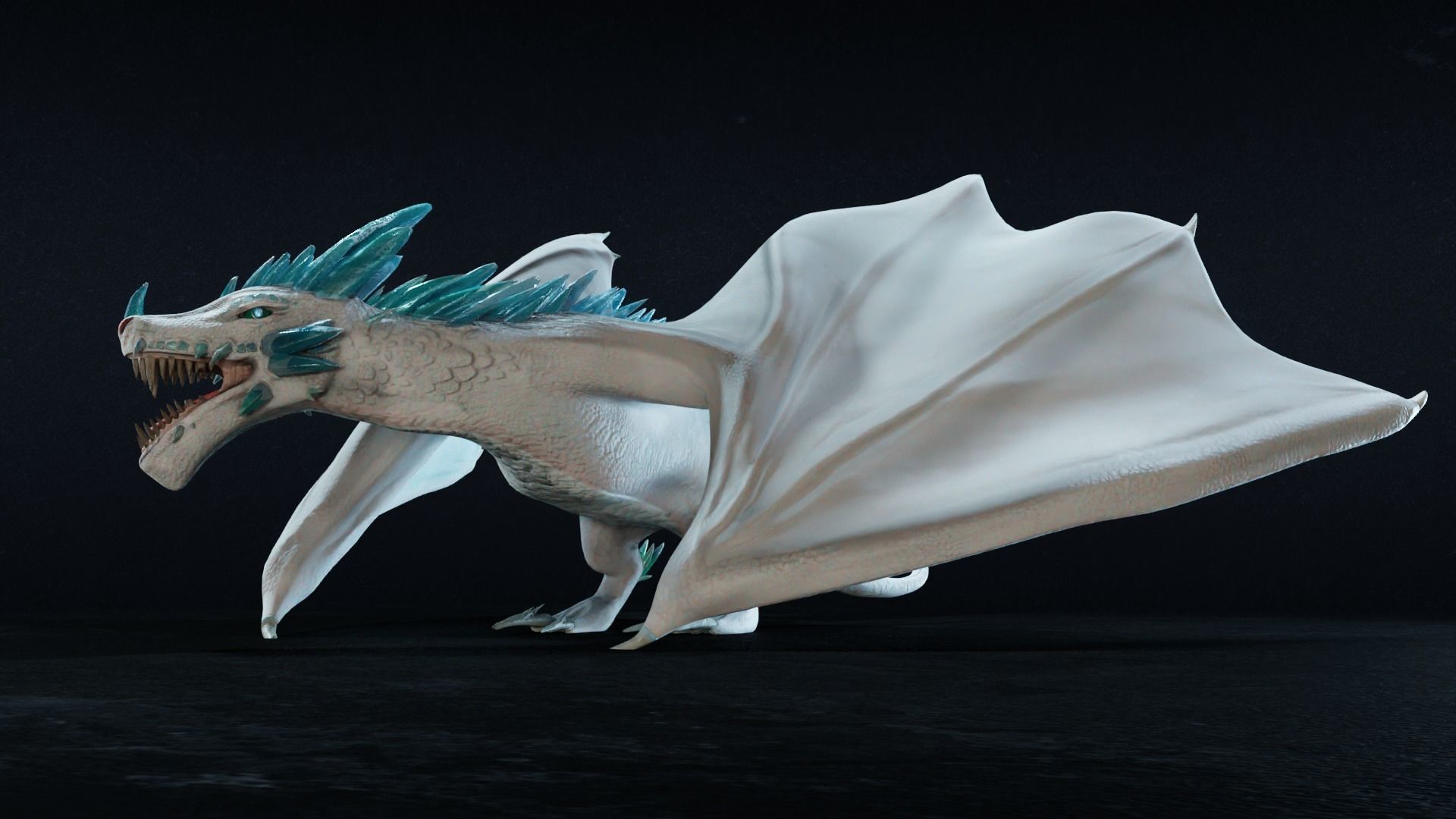 3D model Crystal Dragons VR / AR / low-poly | CGTrader