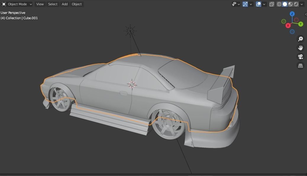 3D model Silvia Tokyo Car Low Poly Model VR / AR / low-poly | CGTrader