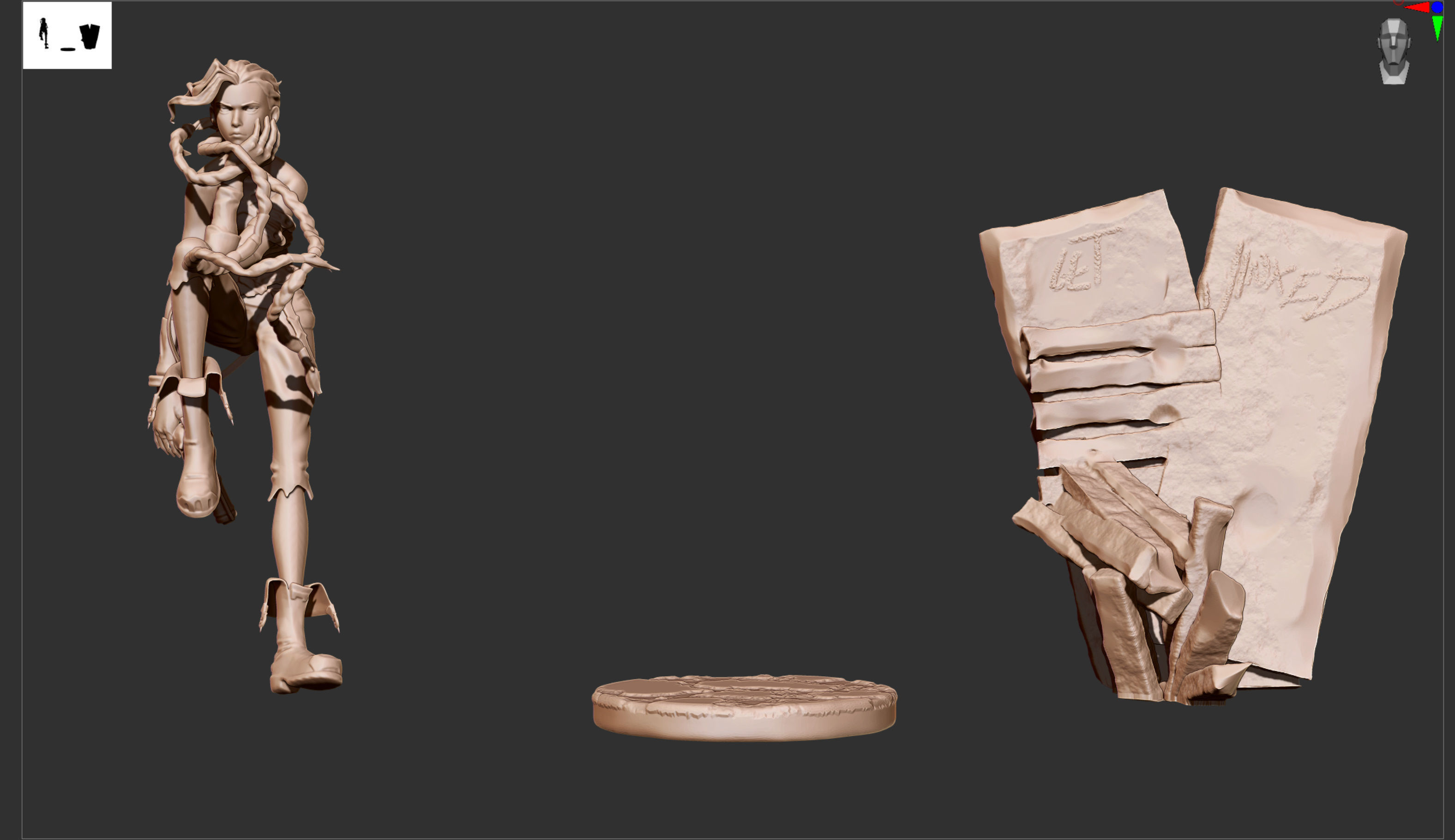 League of Legends Arcane Jinx 3D model 3D printable | CGTrader