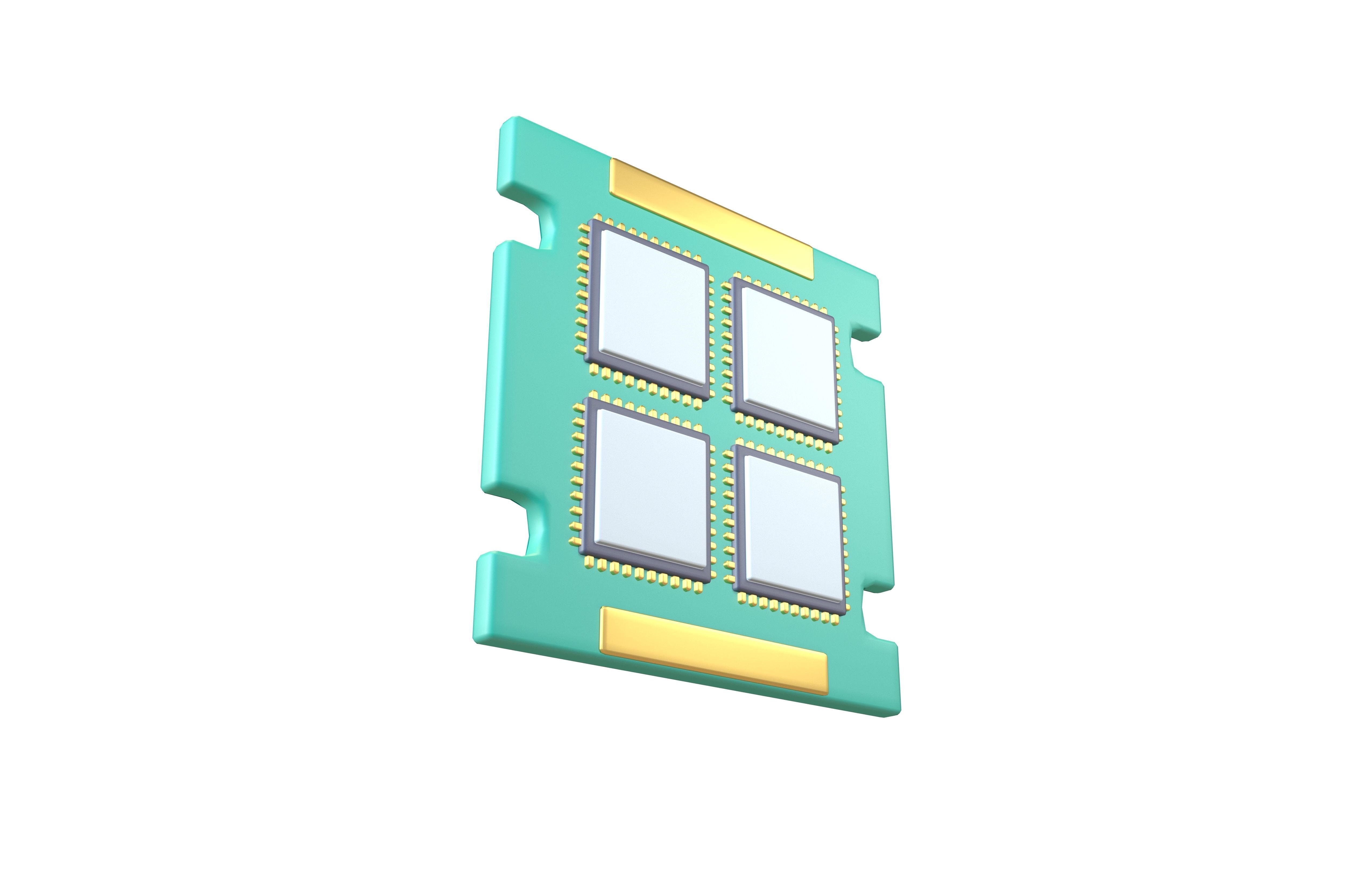3D model CPU Icon V2 001 VR / AR / low-poly | CGTrader