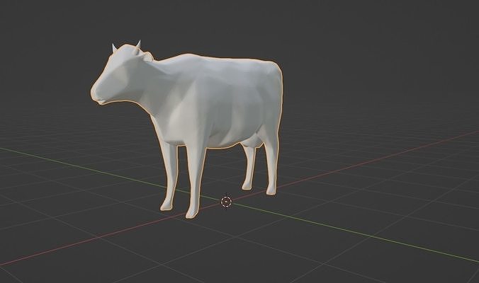 Low Poly Cow free 3D model | CGTrader