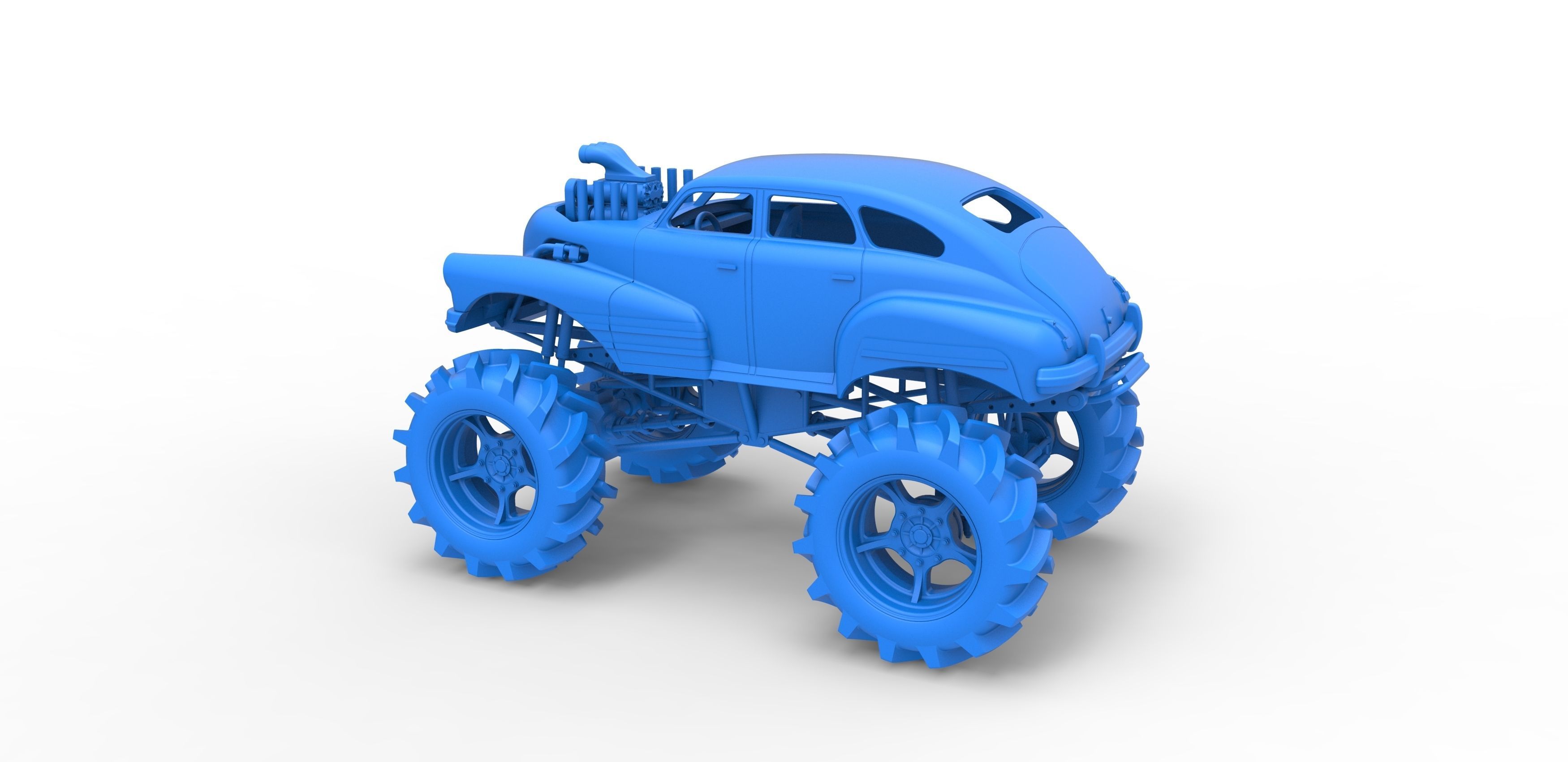 Diecast Mud truck 3 Scale 1 to 25 3D model 3D printable | CGTrader