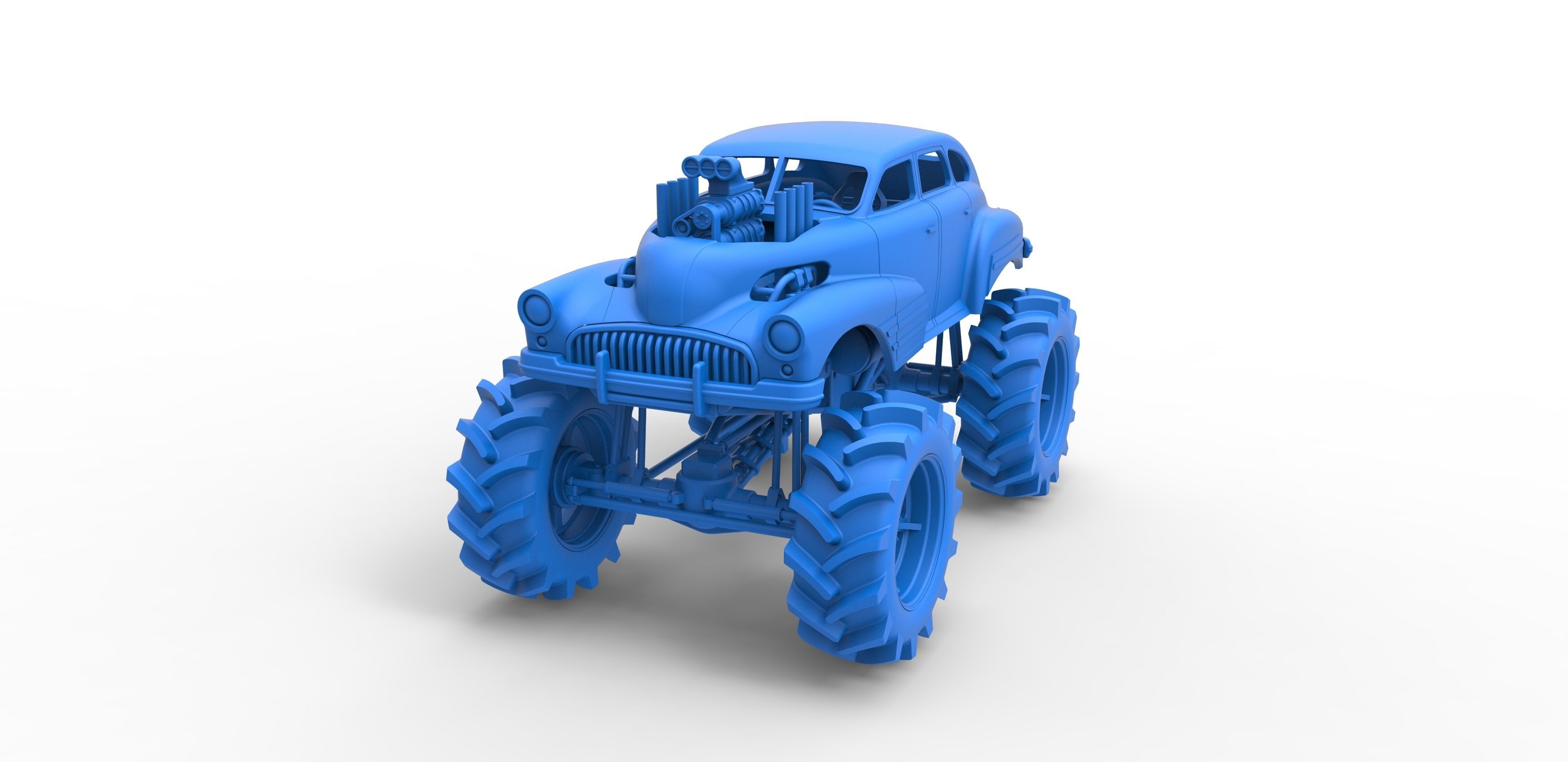 Diecast Mud truck 3 Scale 1 to 25 3D model 3D printable | CGTrader
