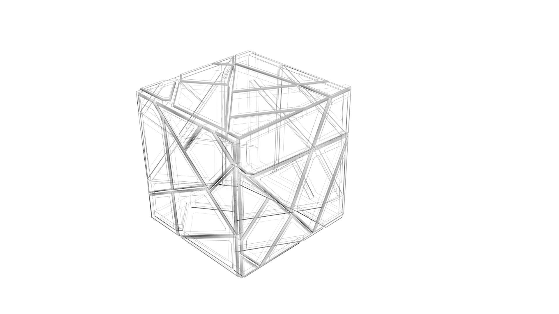 Ghost Cube 3D model | CGTrader