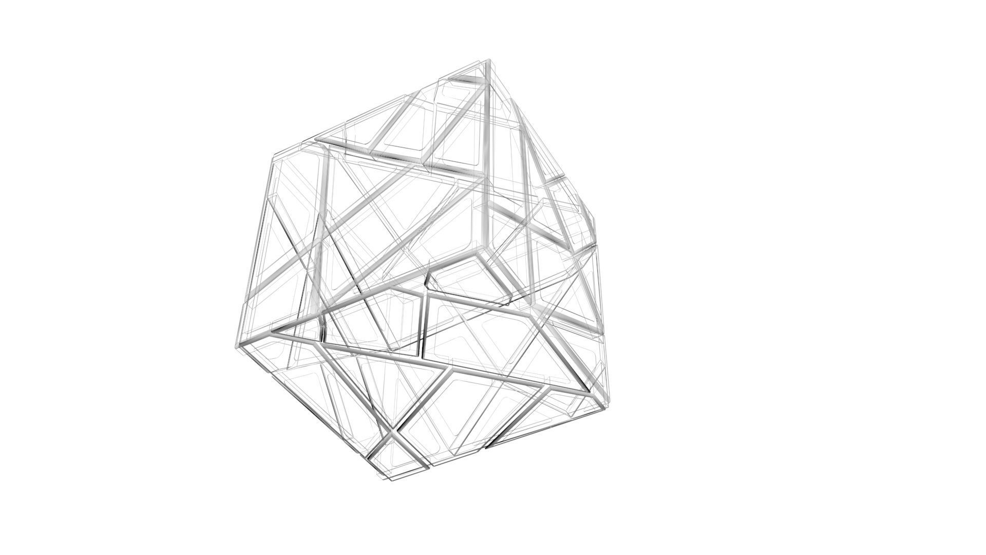 Ghost Cube 3D model | CGTrader