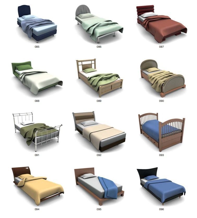 Bed Collection of 100 beds 3d model 3D model | CGTrader