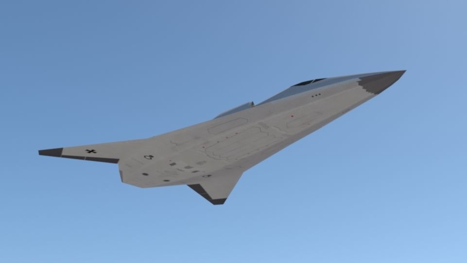 European 6th Gen fighter concept 3D model | CGTrader
