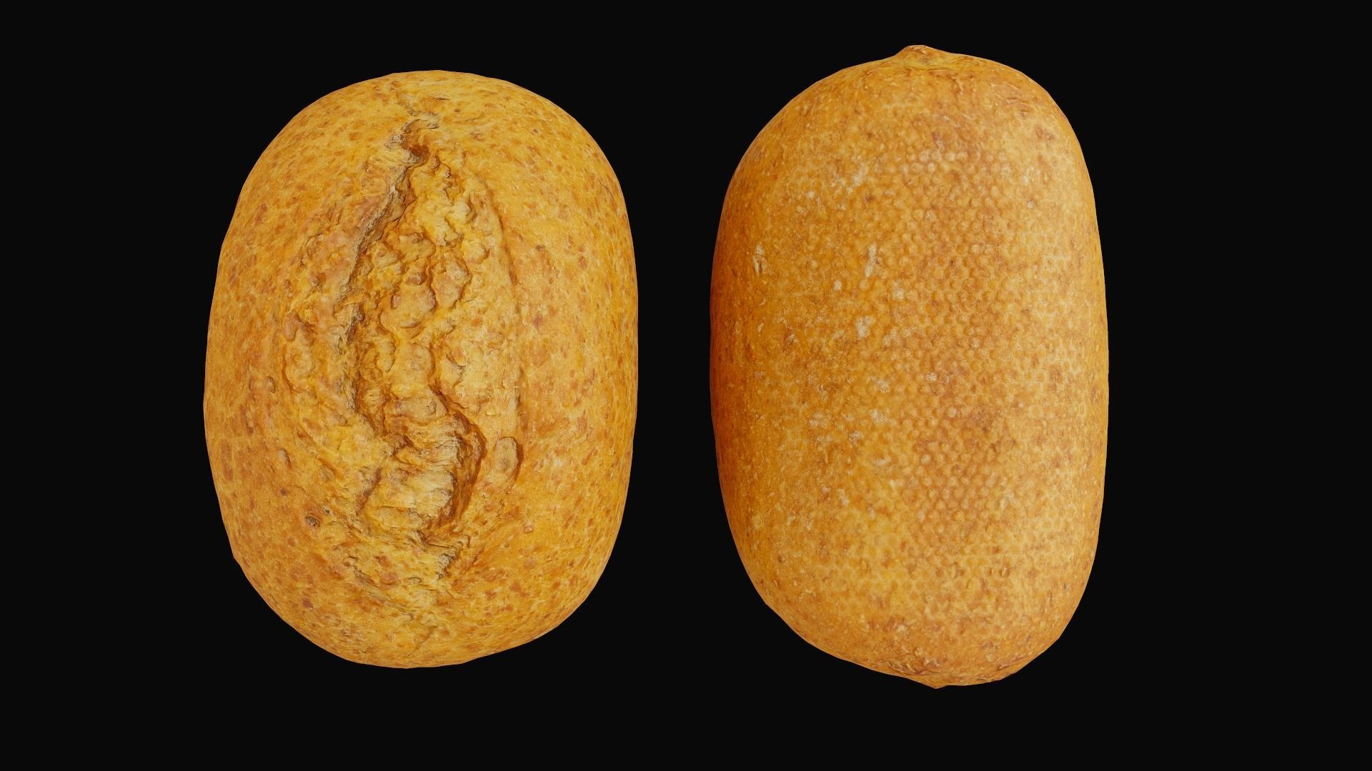 3D model BreadRoll set loaf of bread VR / AR / low-poly | CGTrader