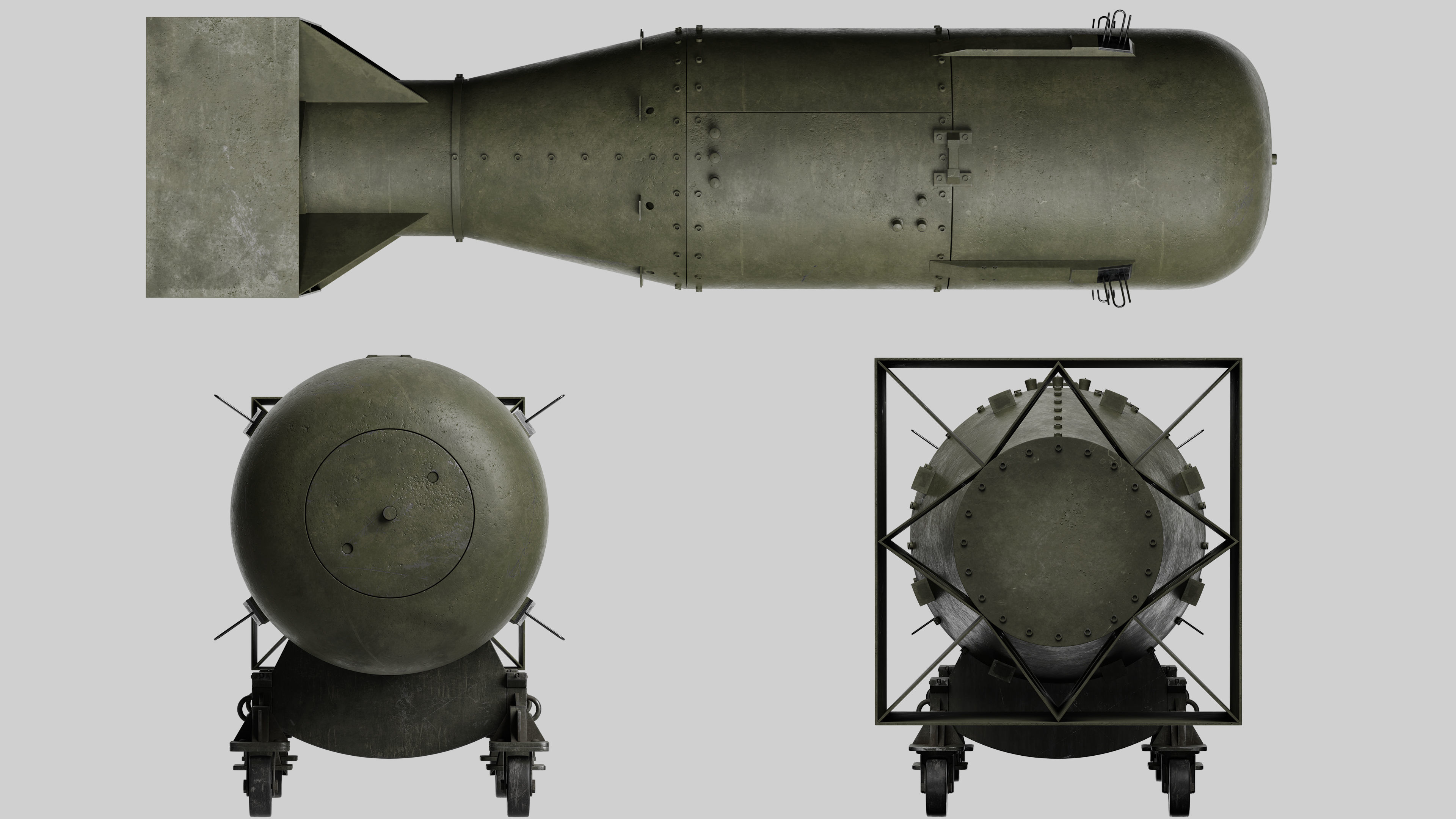 Little Boy bomb 3D model | CGTrader