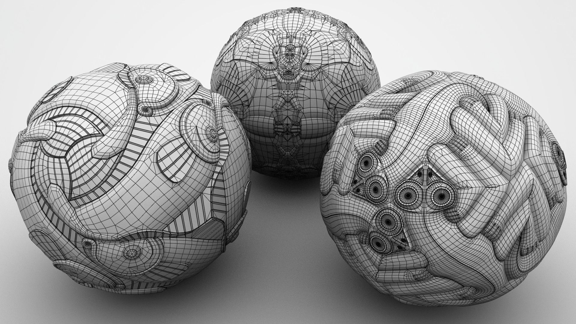 3D model Escher Spheres animated VR / AR / low-poly | CGTrader