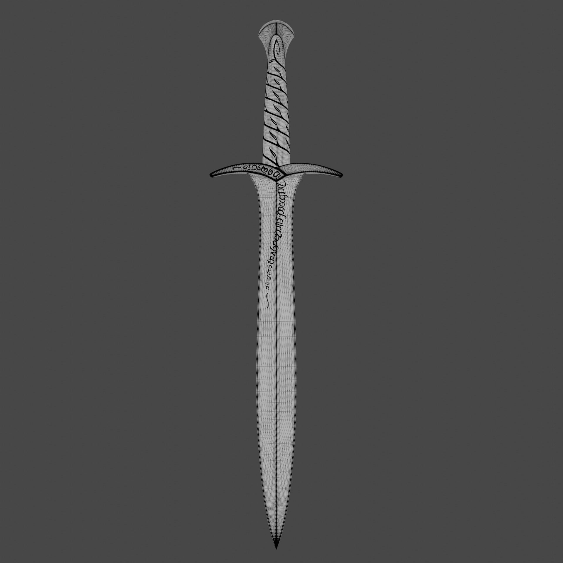 Sting Sword High Poly 3D model | CGTrader