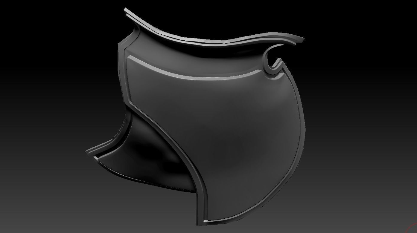 High-poly model Thigh armor shield 3D model | CGTrader