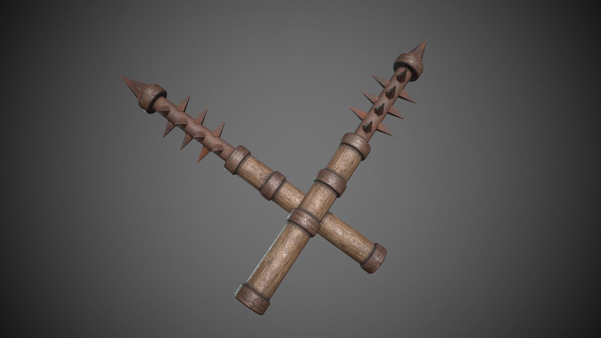 3D model Spiked Melee Weapon Medieval VR / AR / low-poly | CGTrader