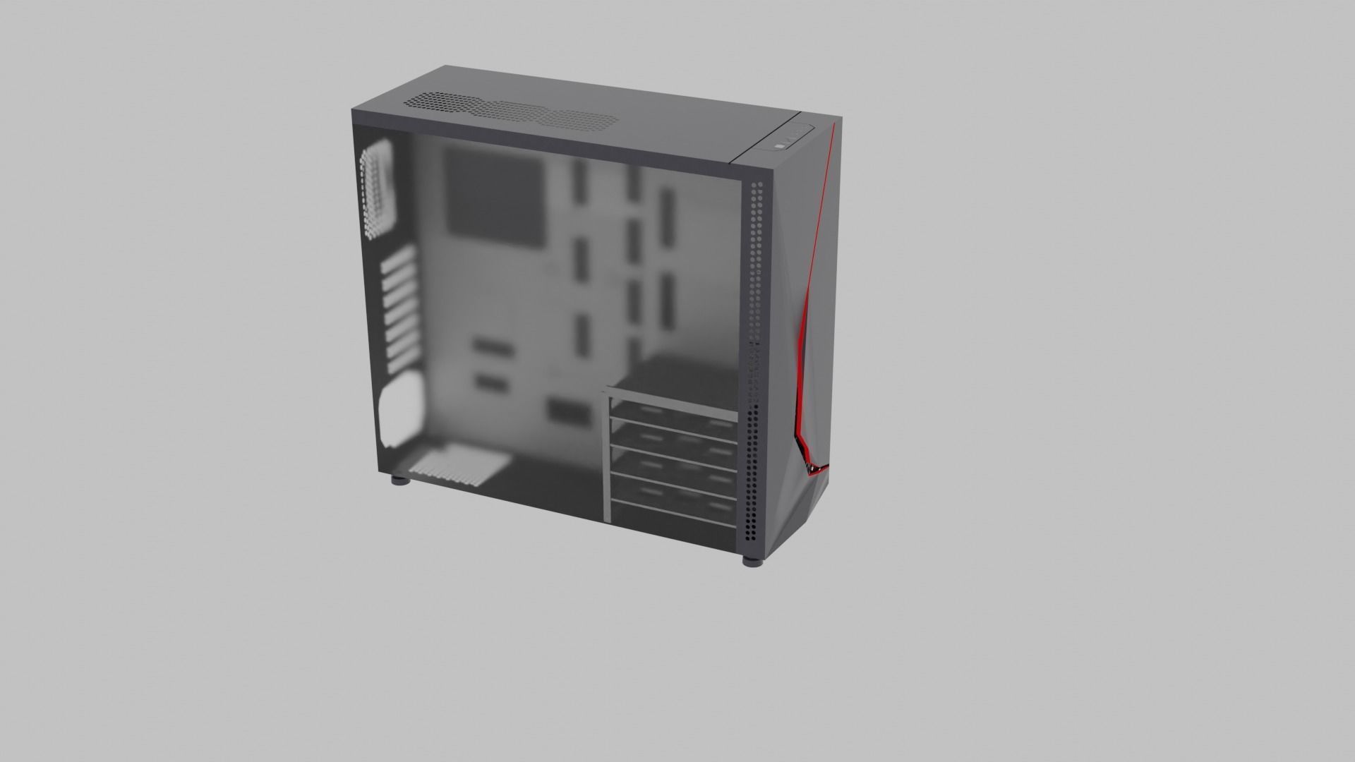 3D model Free Corsair PC case VR / AR / low-poly | CGTrader