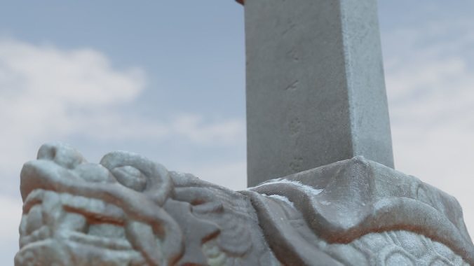 King Yeongjo Placenta Chamber Monument 1 3D model | CGTrader