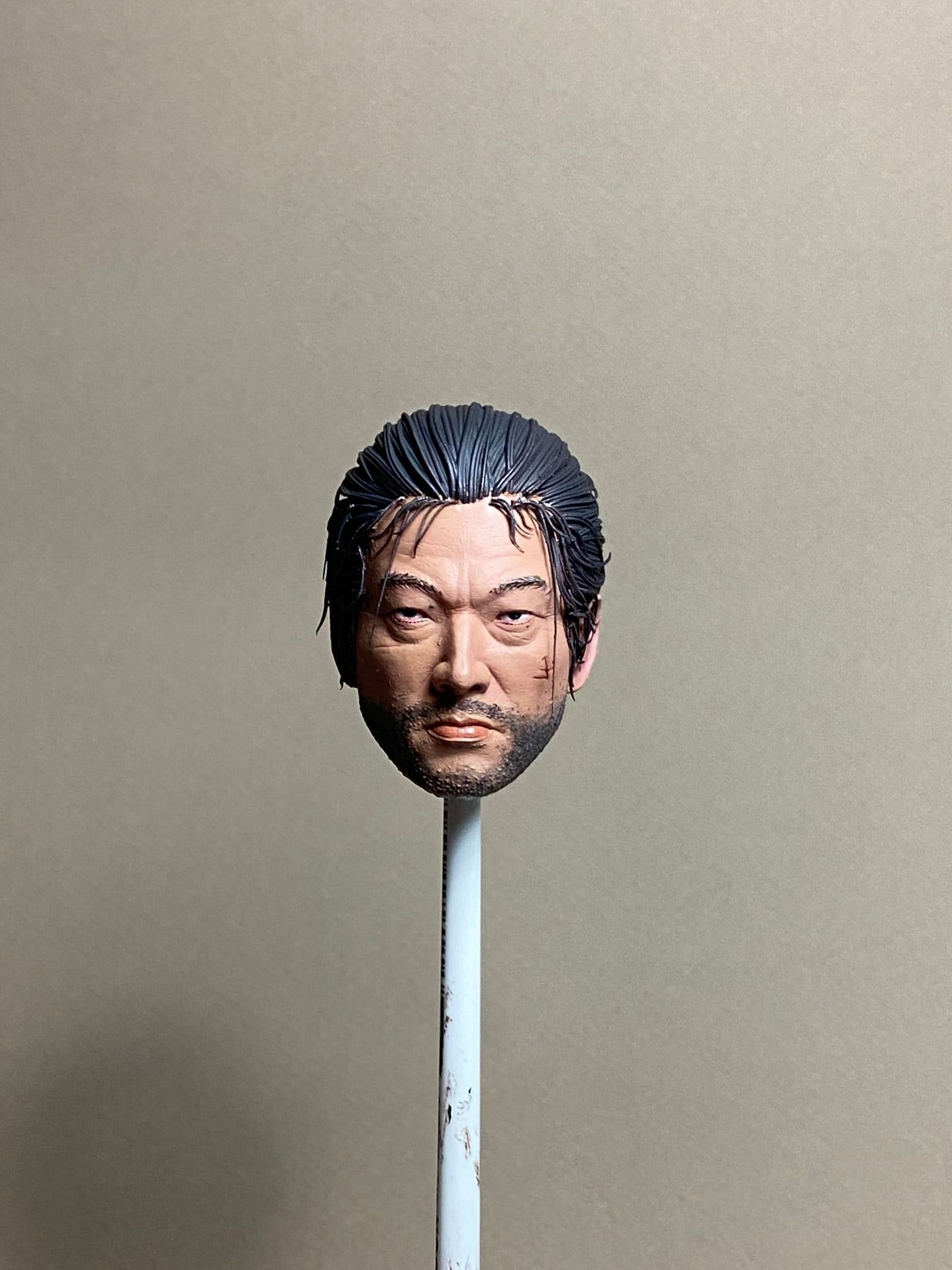 sixth scale samurai head Jin Sakai 3D model 3D printable | CGTrader