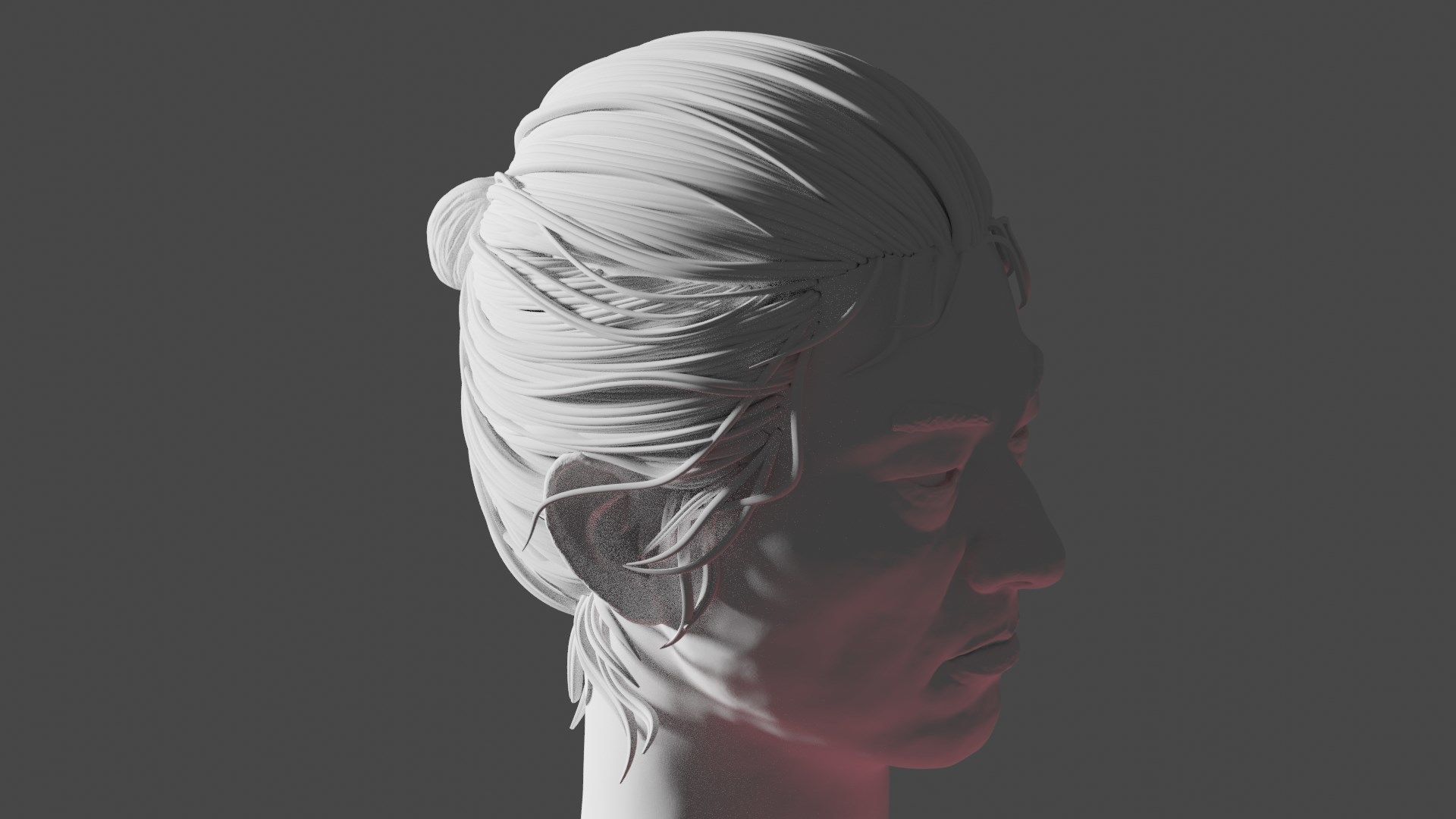 sixth scale samurai head Jin Sakai 3D model 3D printable | CGTrader