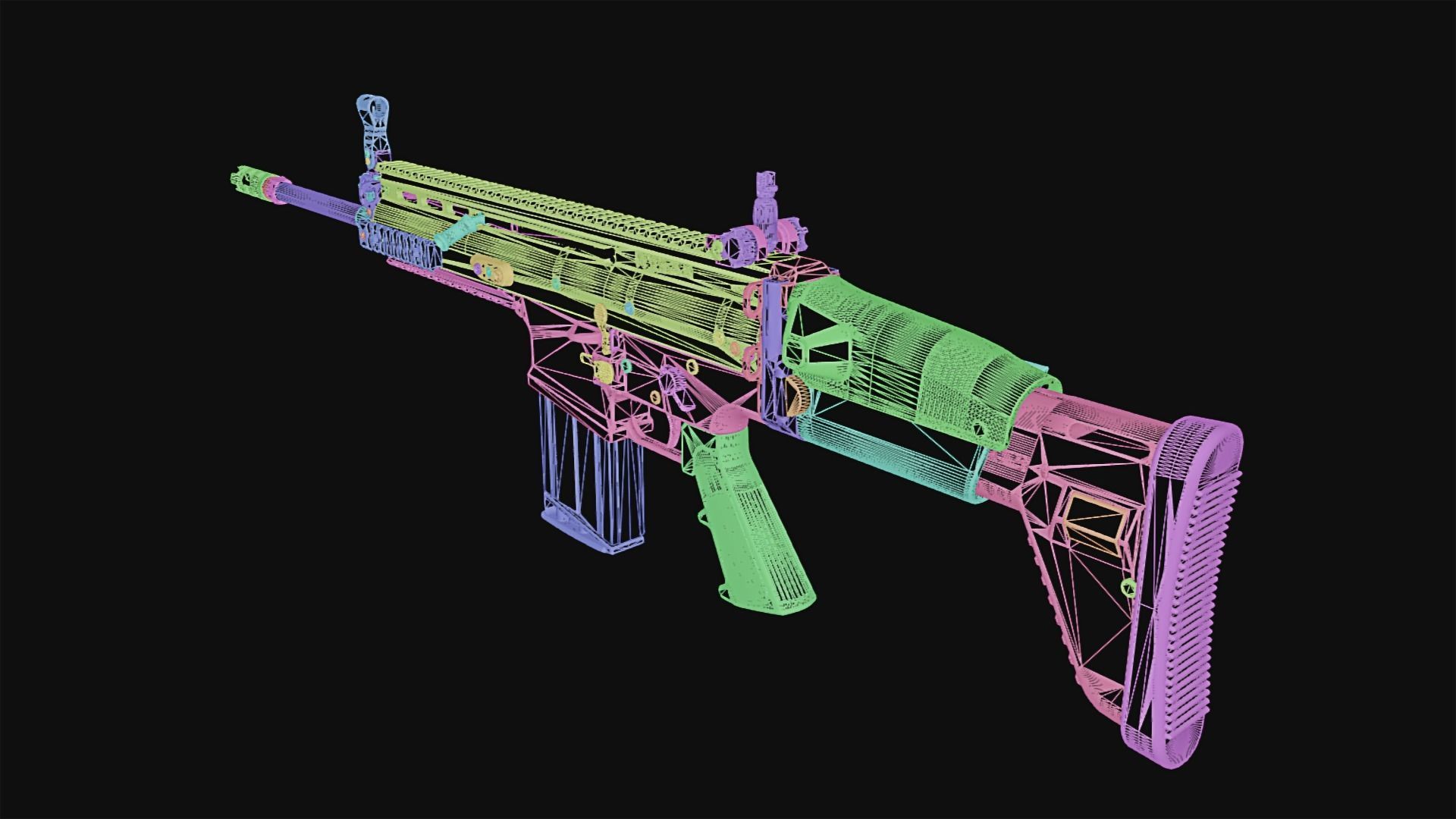 FN SCAR 17S NRCH 3D model | CGTrader