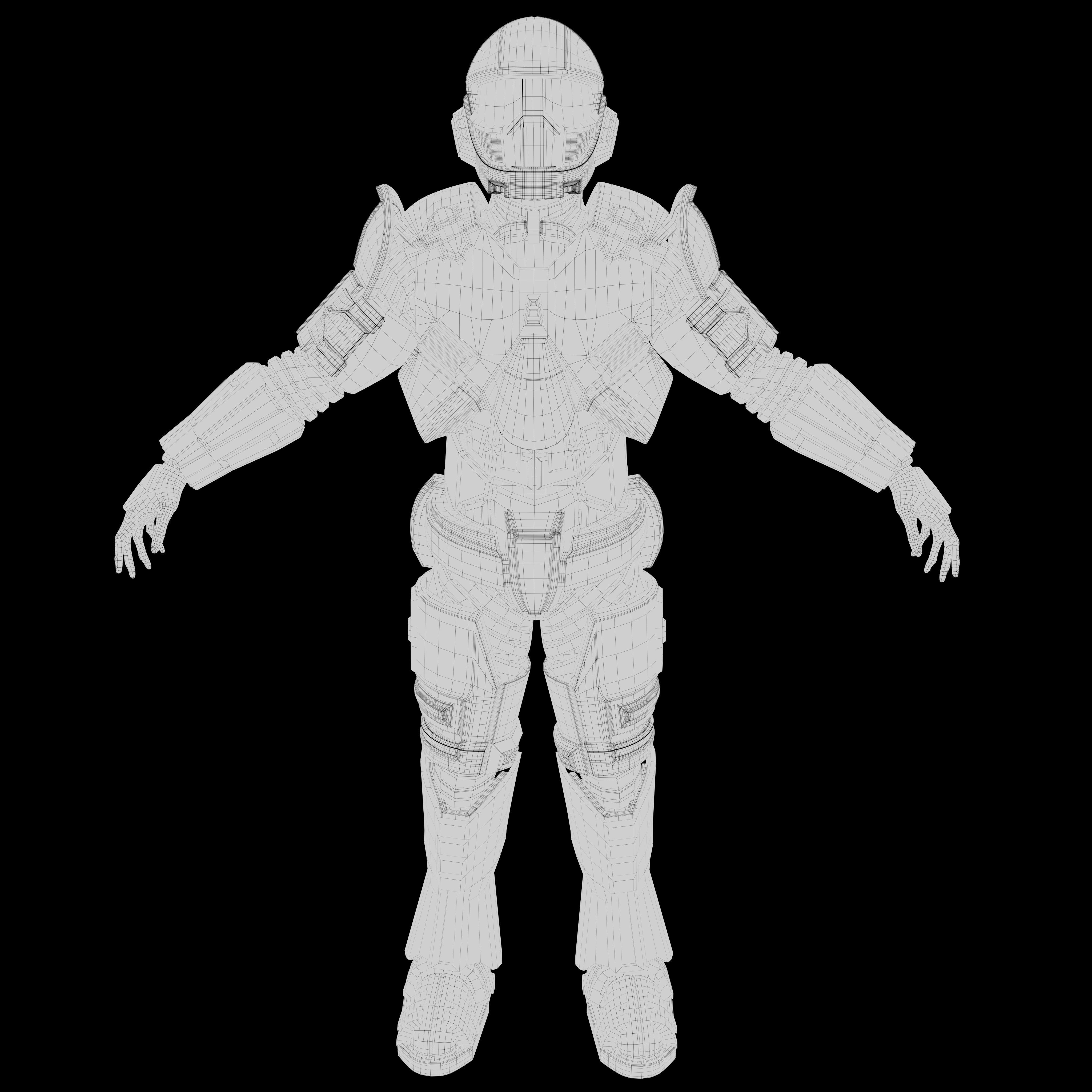 3D model Sci-Fi Super Soldier VR / AR / low-poly | CGTrader