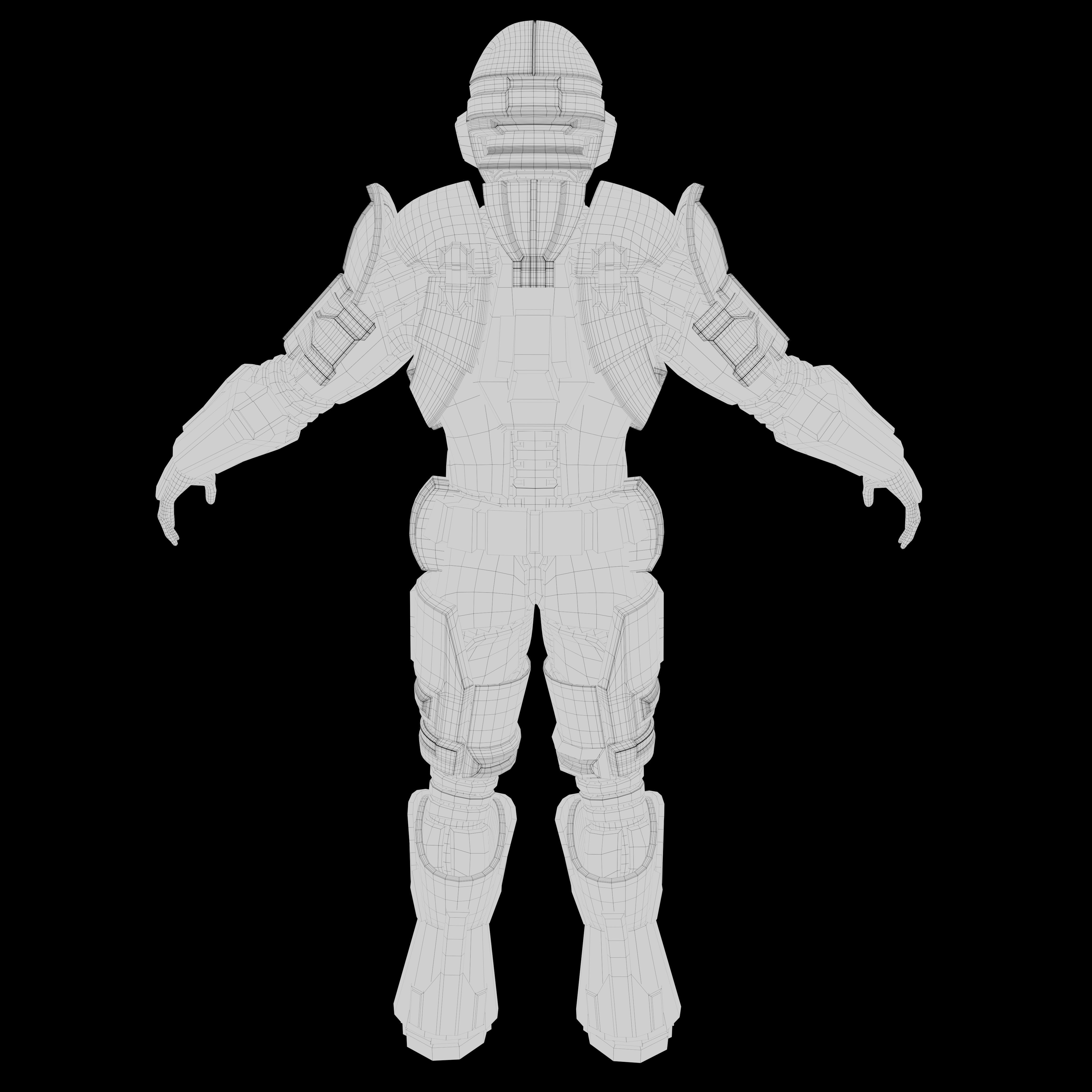 3D model Sci-Fi Super Soldier VR / AR / low-poly | CGTrader