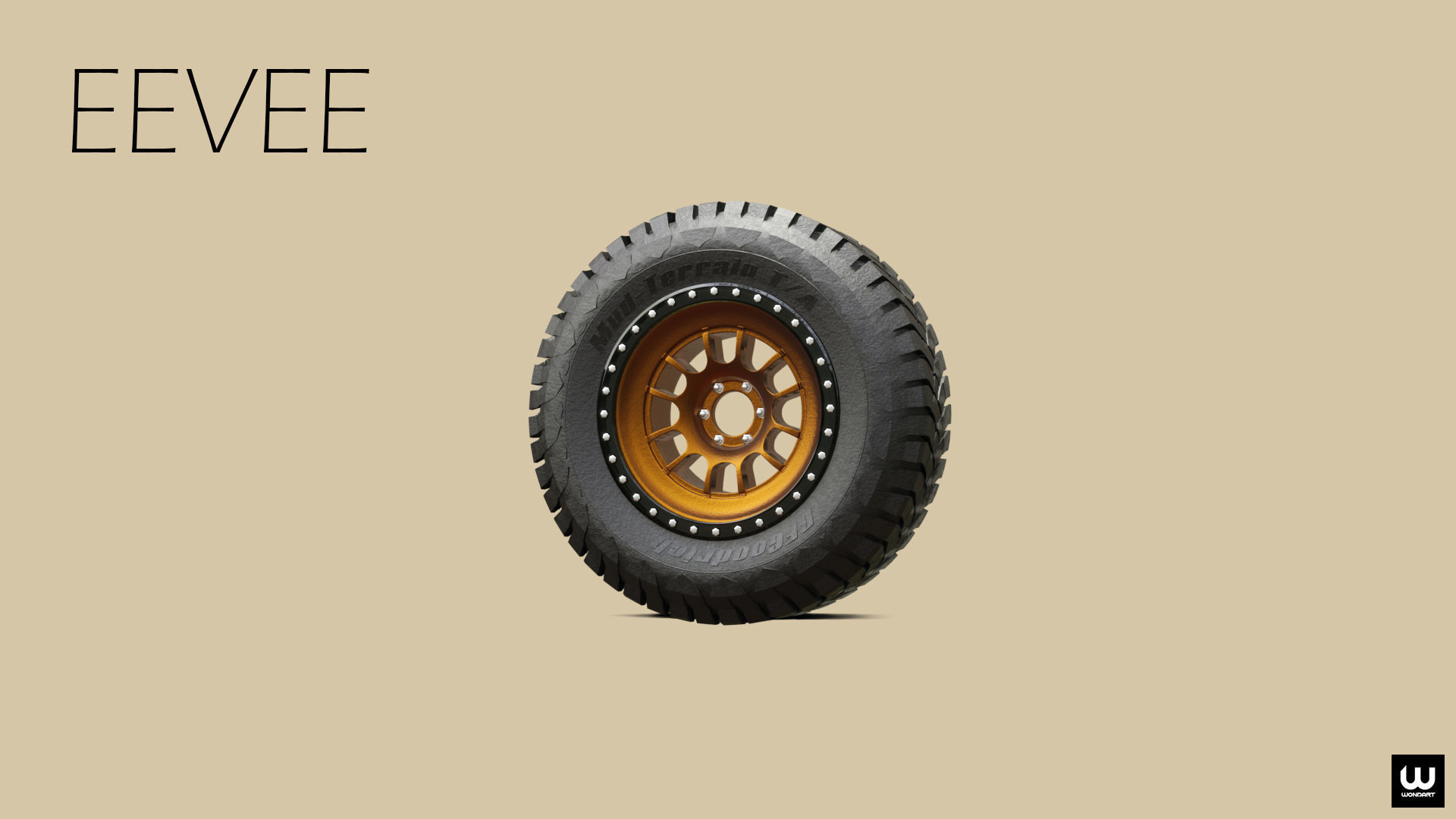 Off-Road SUV Wheel with BFGoodrich Mud-Terrain Tire 3D model | CGTrader