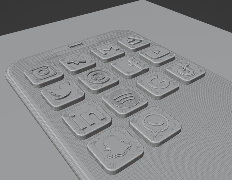 Apps Icons 3D model | CGTrader
