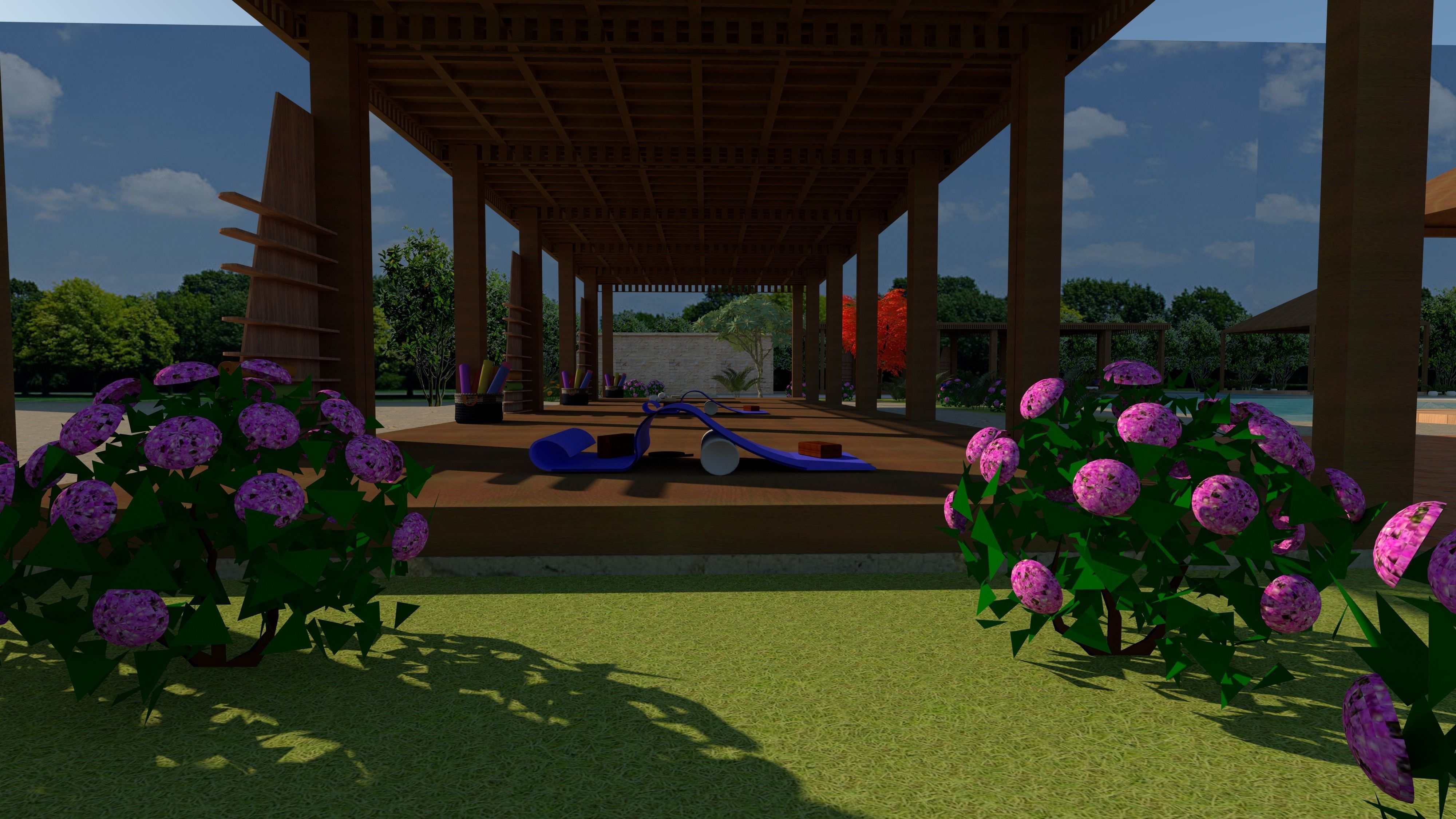 YOGA AREA 3D model | CGTrader