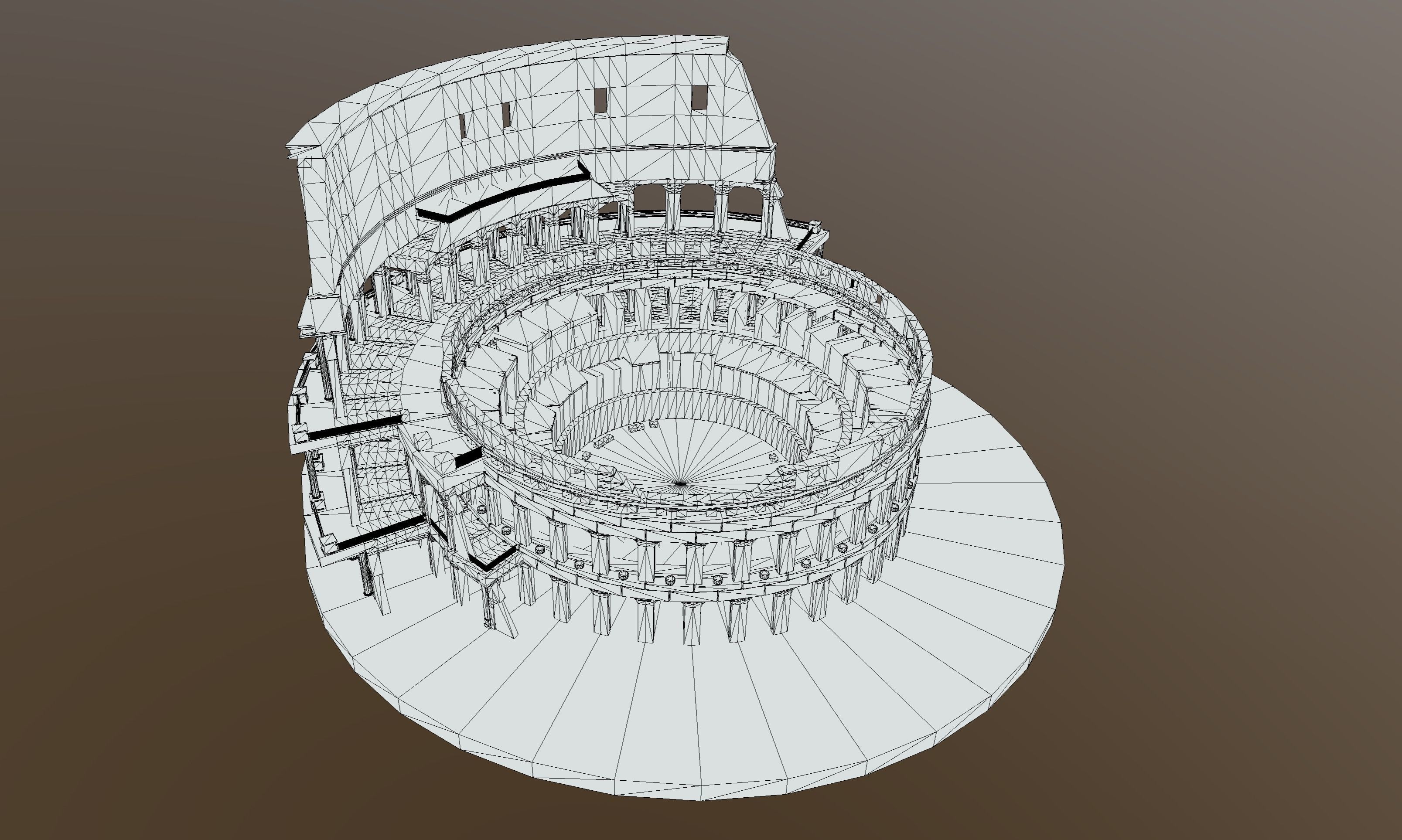 3D model Colosseum roman coliseum VR / AR / low-poly | CGTrader