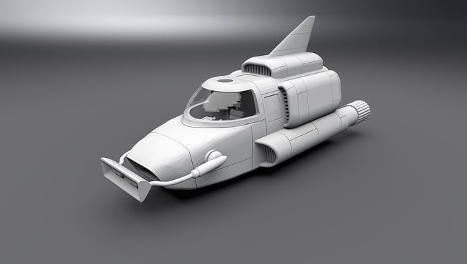 Thunderbird 4 scale model 3D model 3D printable | CGTrader