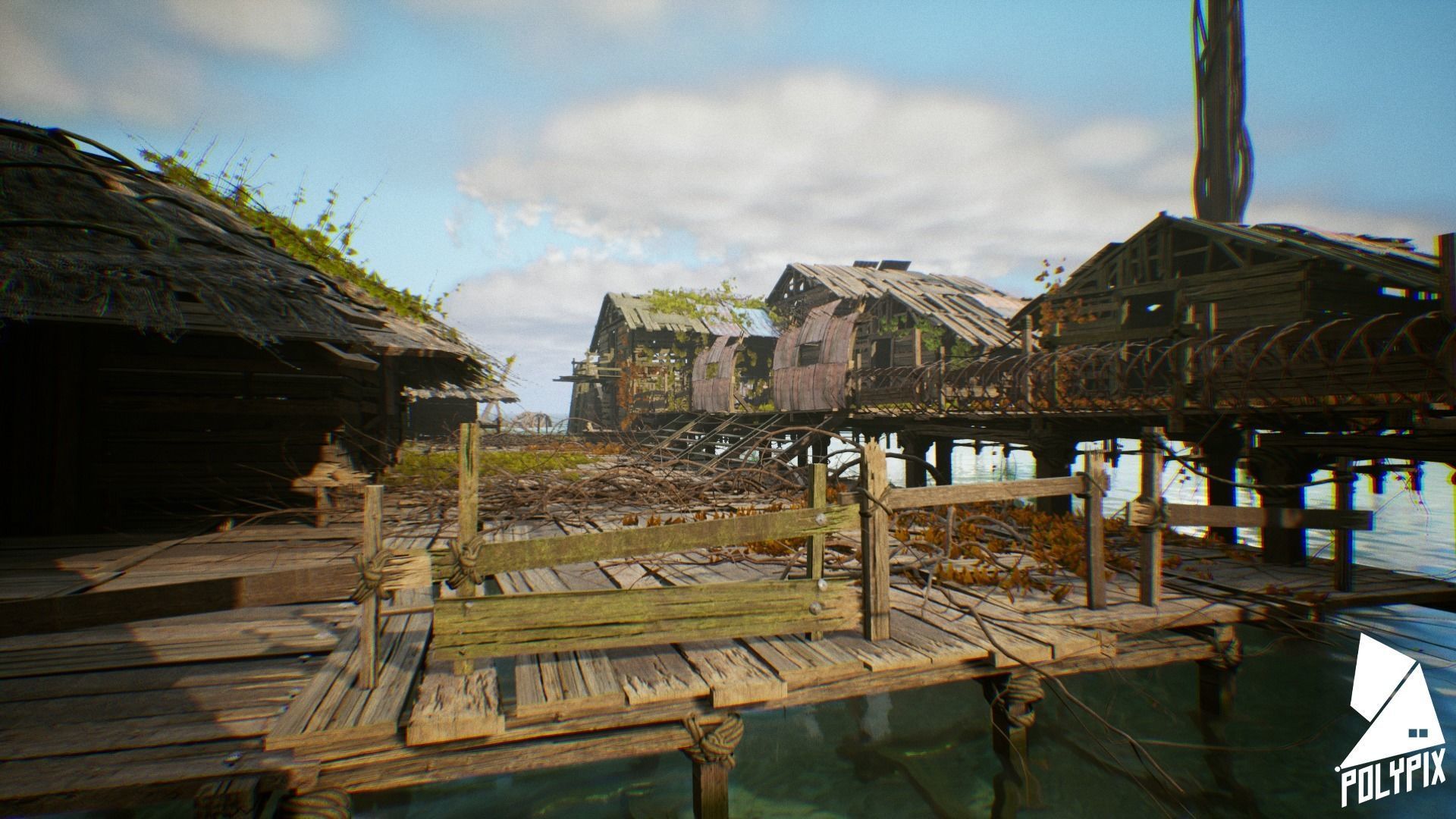 3D model Slum Island VR / AR / low-poly rigged animated | CGTrader
