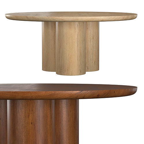 OSLO CYLINDER ROUND DINING TABLE 3D model | CGTrader
